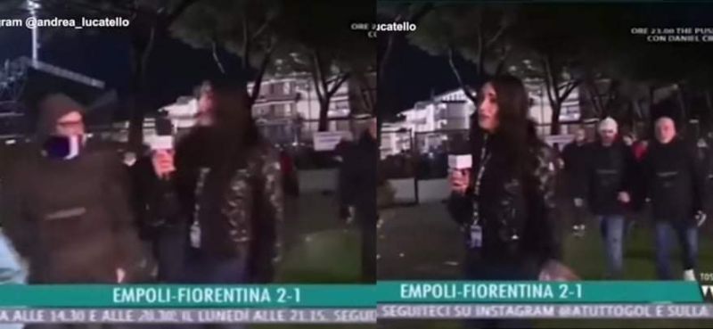 Reportera italiana fue nalgueada 'en vivo' tras juego del Empoli vs ...