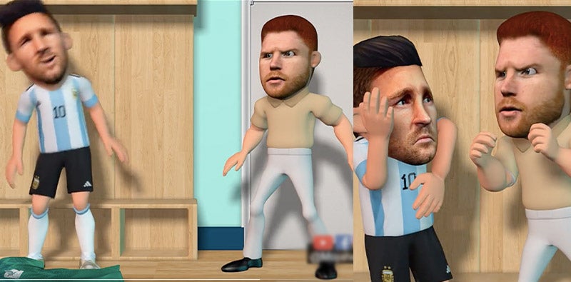 Canelo vs Messi: Crean animación sobre cómo sería una pelea entre los ...