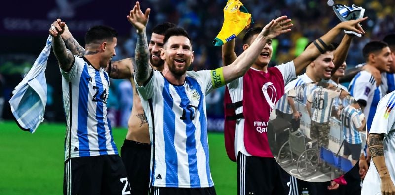 Qatar 2022: Lionel Messi se vuelve D10S y hace milagro a aficionado argentino en silla de ruedas