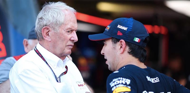 Helmut Marko sobre 'Checo' Pérez: 'Sergio nunca ha sido una amenaza para Max Verstappen'