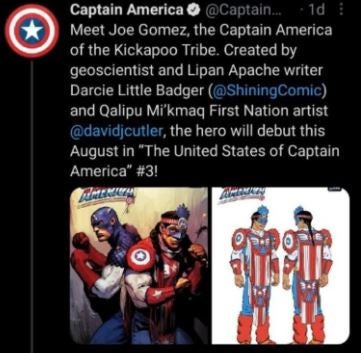 Marvel reveló a su primer Capitán América indígena