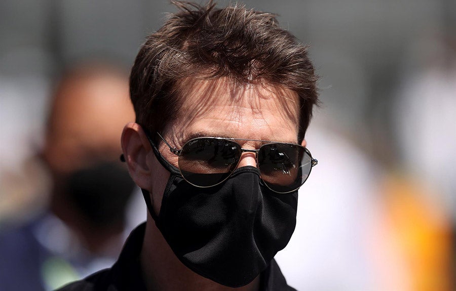 F1: Tom Cruise y Harrison Ford asistieron al Gran Premio de Gran Bretaña