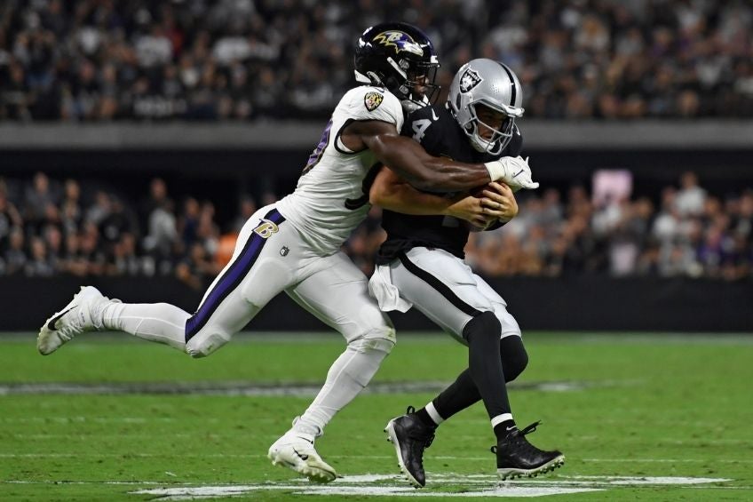 NFL: Raiders derrotó a Ravens en un apretado juego
