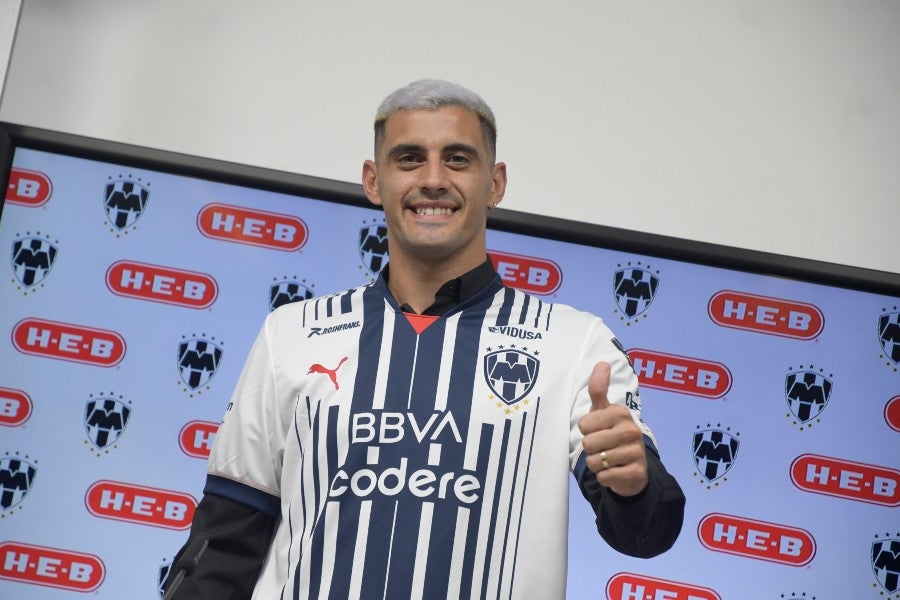 Rayados: Germán Berterame tuvo su primer entrenamiento con el equipo