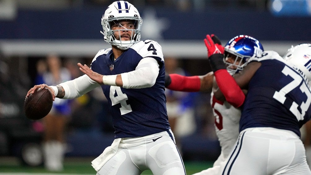 Dak Prescott de los Dallas Cowboys buscará extender racha de 5 victorias ante los Indianapolis Colts