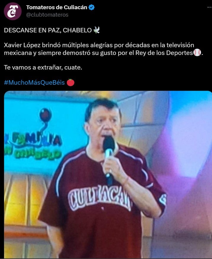 Xavier López 'Chabelo' y su amor por el beisbol