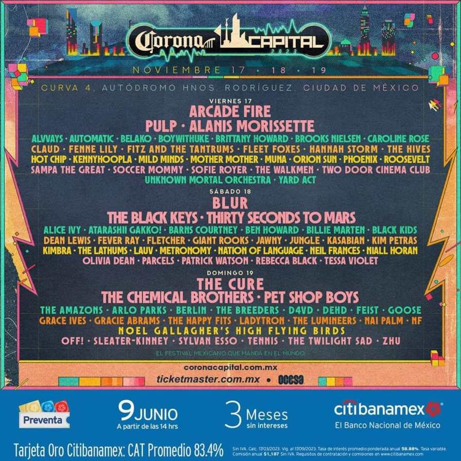 Corona Capital: ¿Cuánto costarán los boletos para el festival?