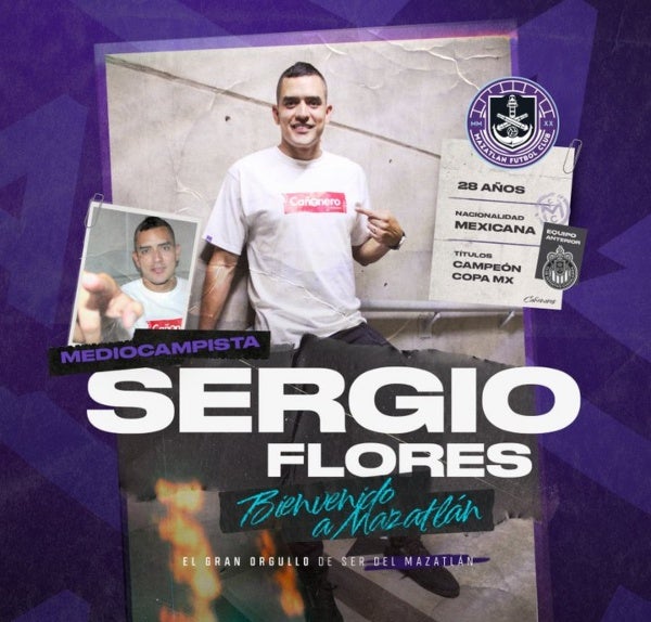 Chivas hace oficial la salida de Sergio Flores; jugará en Mazatlán