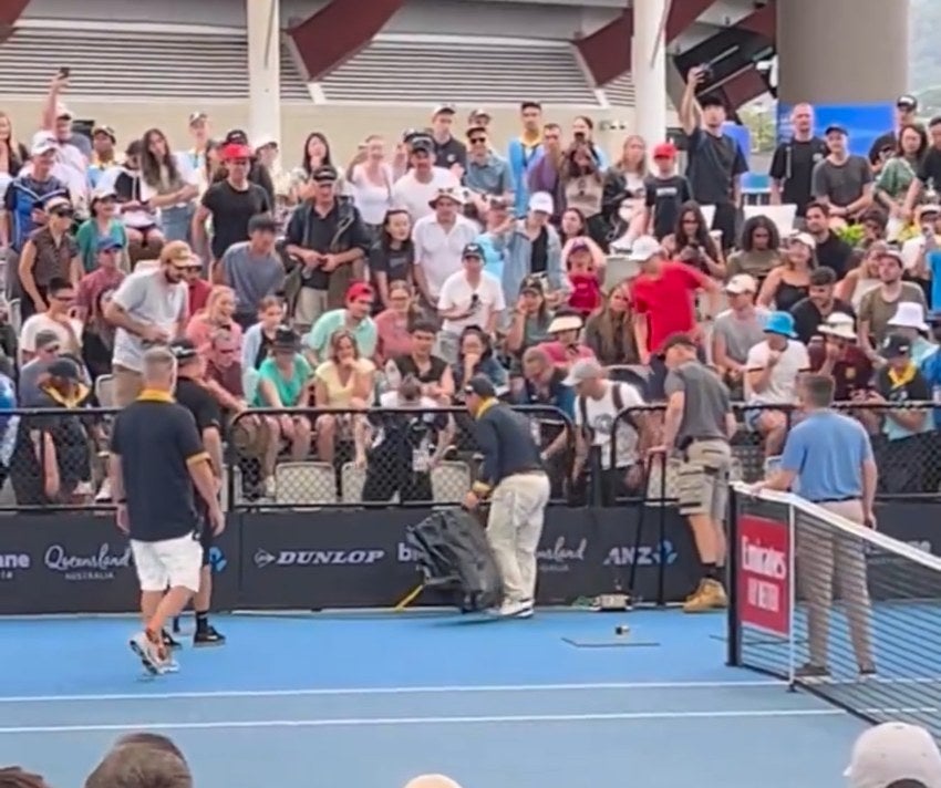 ¡Qué miedo! Una serpiente interrumpe partido de ATP 250