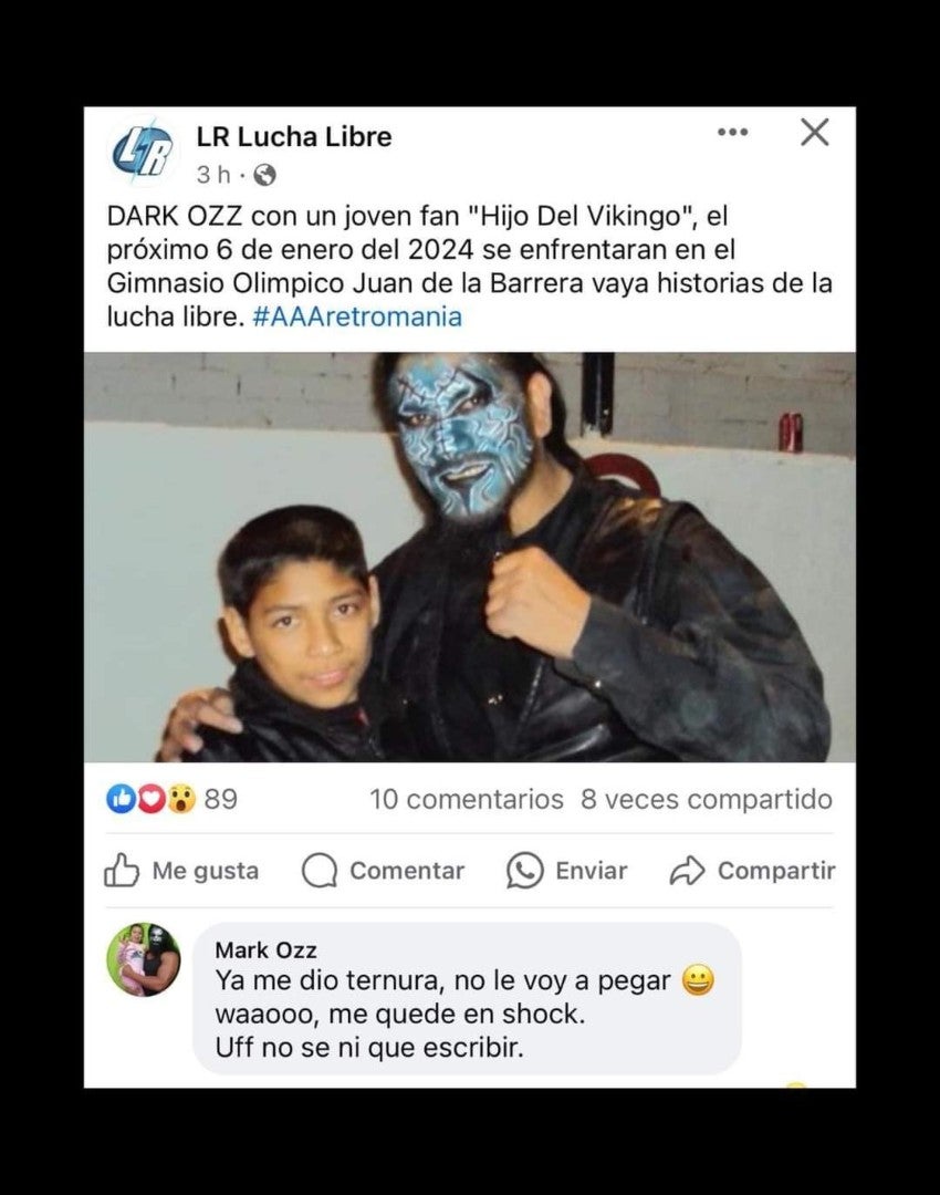 Dark Ozz bromea en redes sociales sobre una foto del Hijo del Vikingo ...