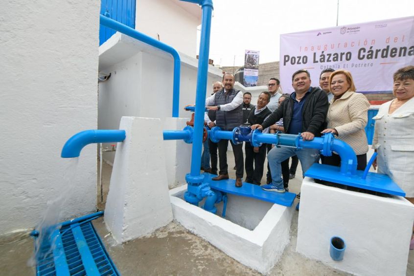 Inauguran pozo en la colonia Lázaro Cárdenas en apoyo a 7 mil atizapenses