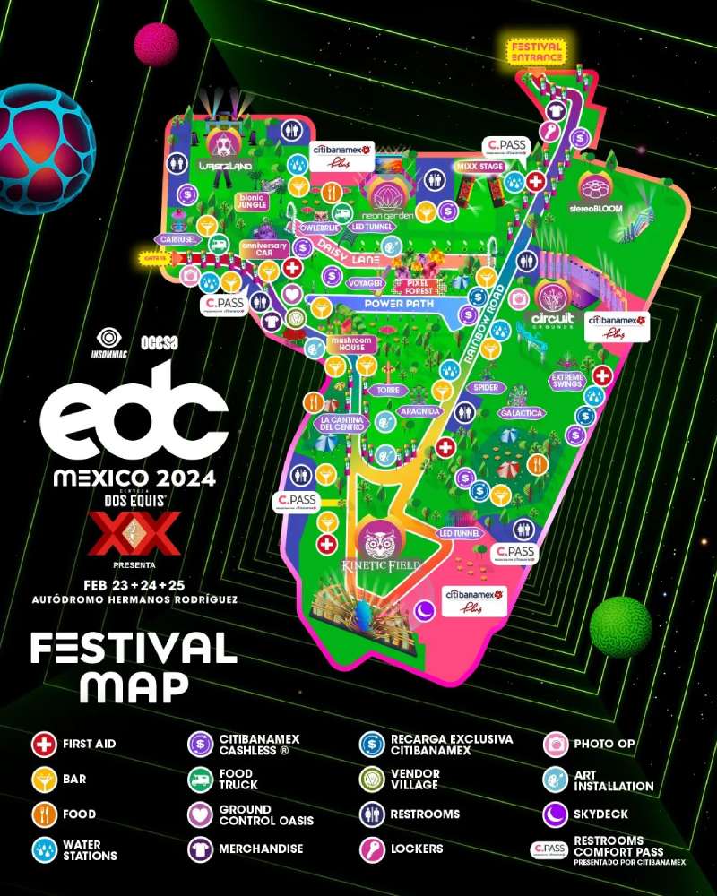 EDC México: Conoce los horarios y el mapa con los 10 escenarios