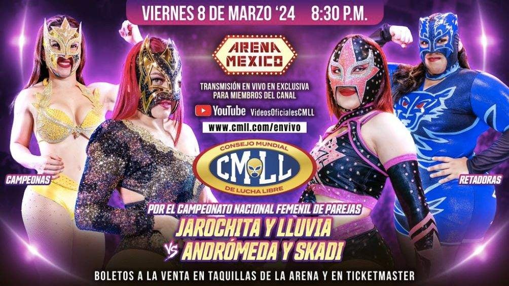 CMLL confirmó que la función del 8 de marzo será solo con luchadoras
