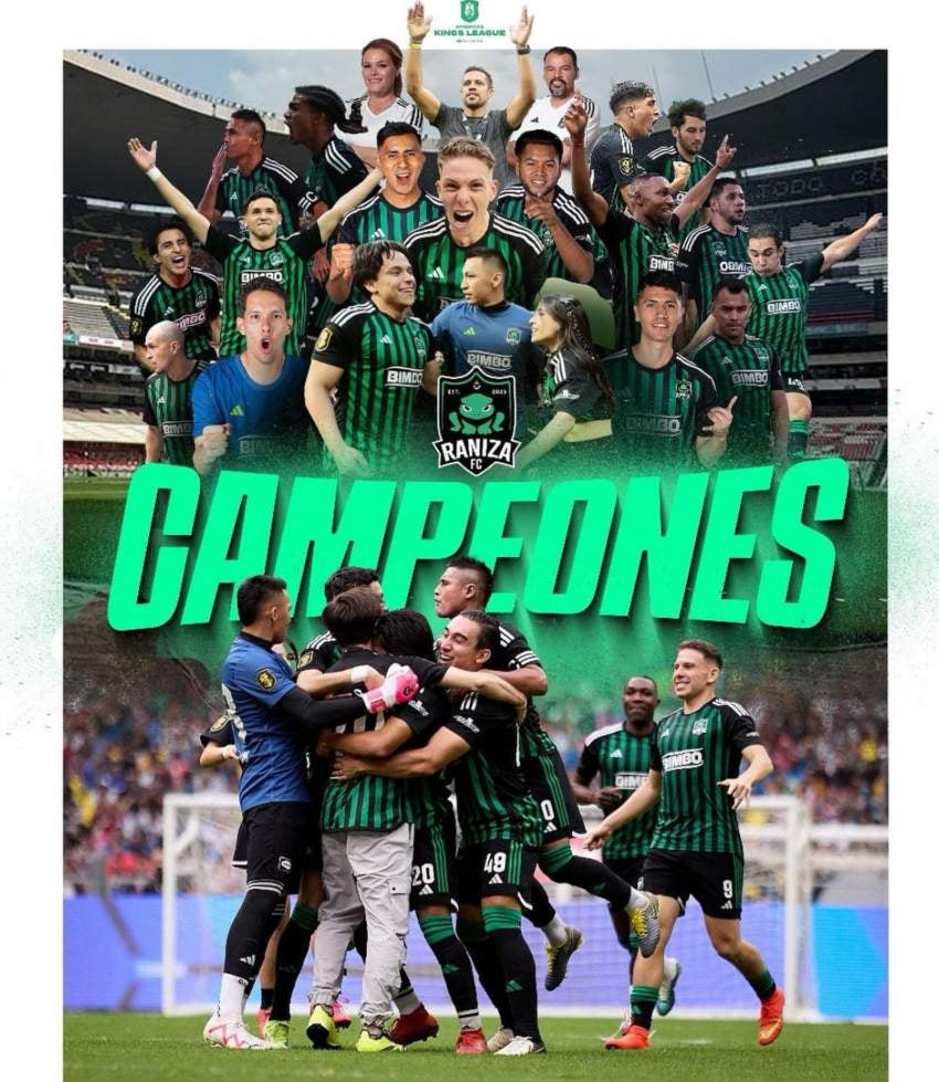 Raniza es campeón de la Kings Leagues Américas en el Estadio Azteca