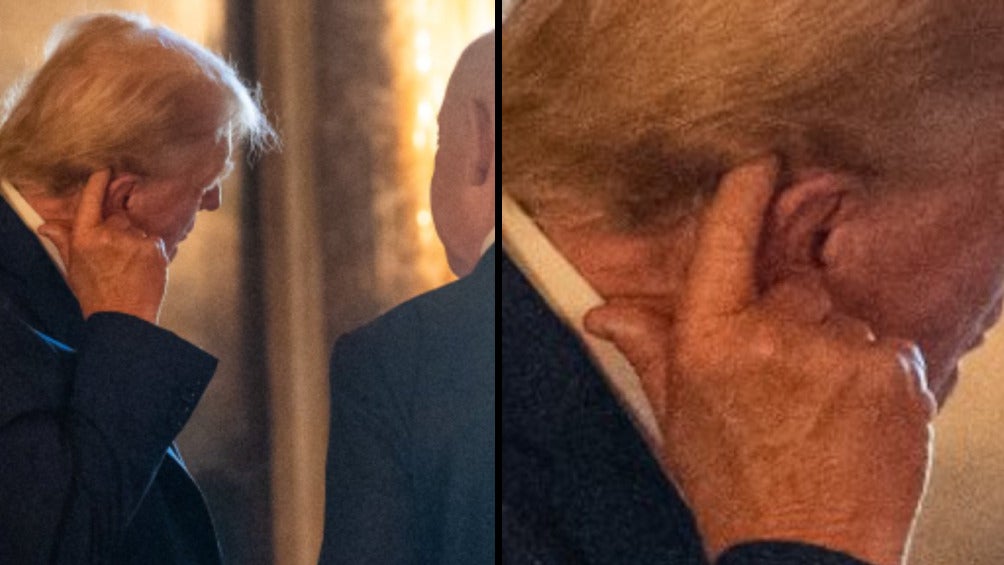 Donald Trump aparece sin vendaje en la oreja ¿Y la herida de bala?