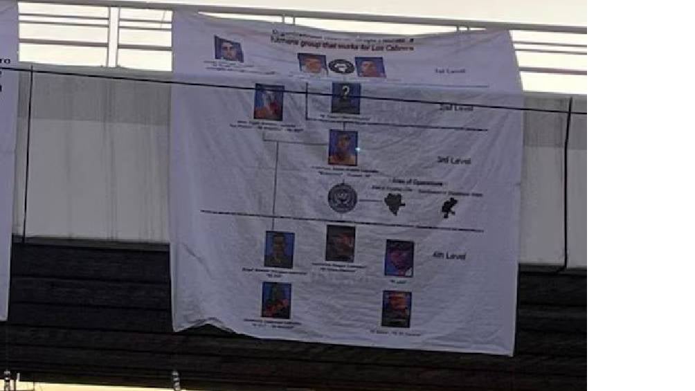 Aparecen narcomantas con un mensaje para Claudia Sheinbaum en Culiacán