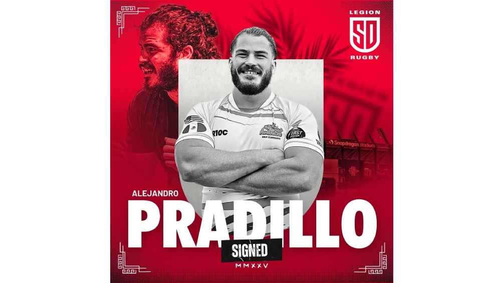 San Diego Legion firmó al rugbier mexicano Alejandro Pradillo