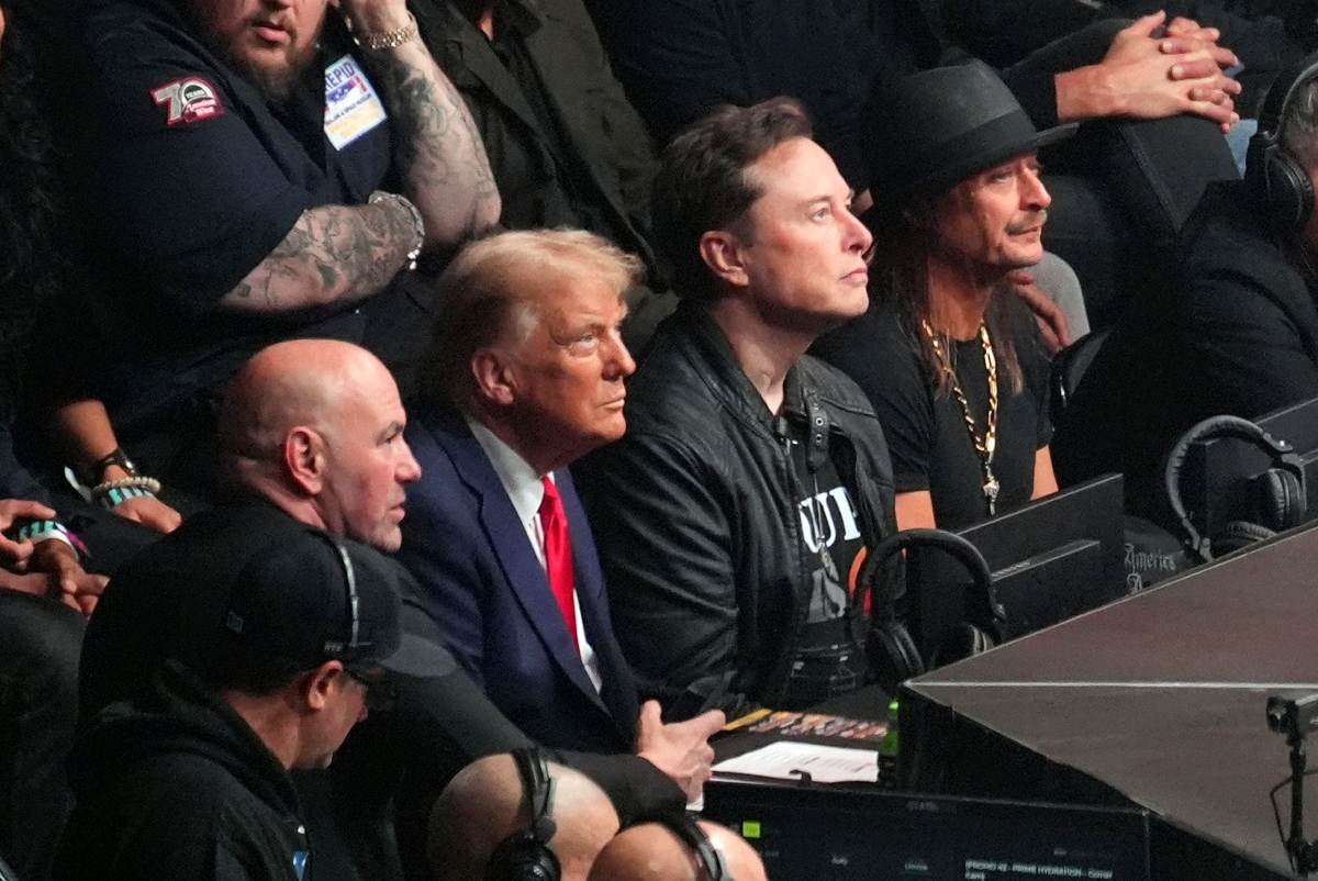 Donald Trump asistió a combate de UFC en New York