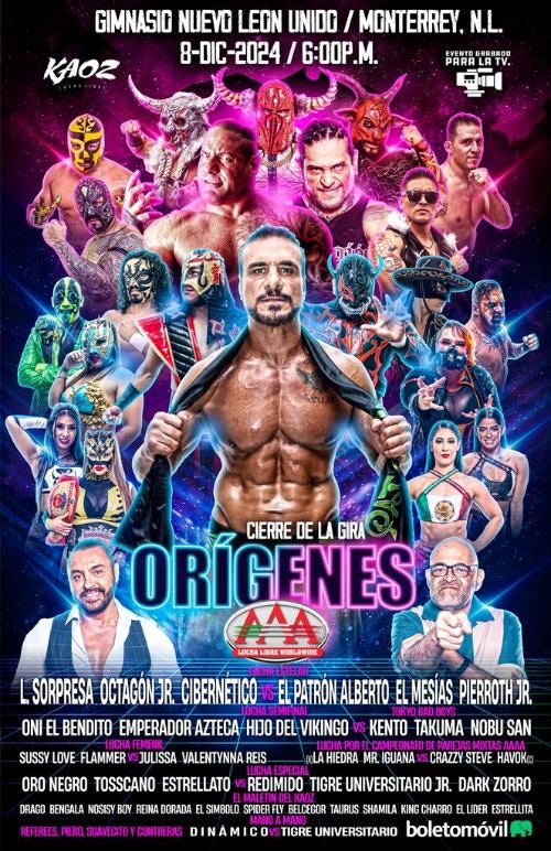 Triple A cierra su gira Orígenes 2024 con una función en el Gimnasio Olímpico Juan de la Barrera