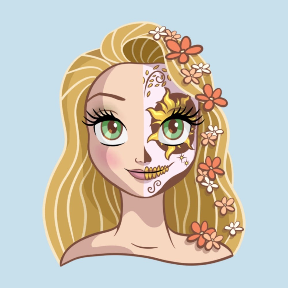 Checa en imágenes a las Princesas de Disney como Catrinas | RÉCORD