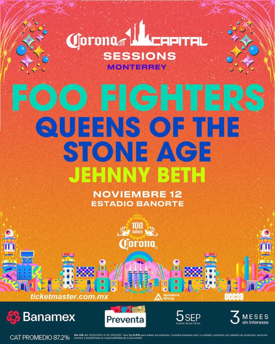 El Corona Capital 2025 se divide y sale de CDMX: ¡Foo Fighters, Keane y ...