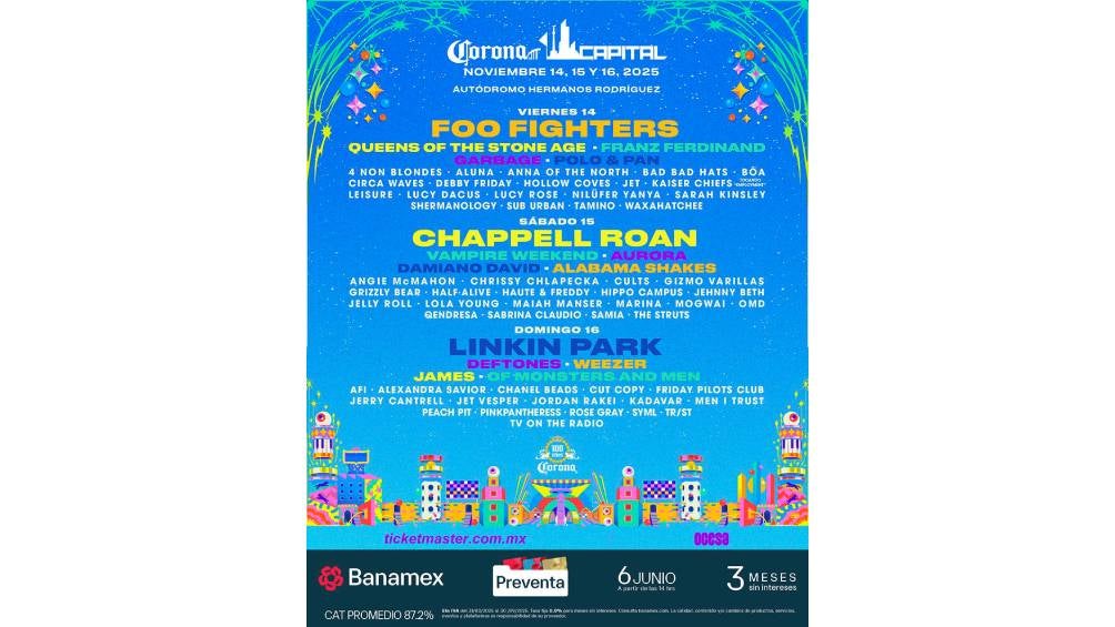 Corona Capital 2025: Este es el precio de los boletos por día para el ...