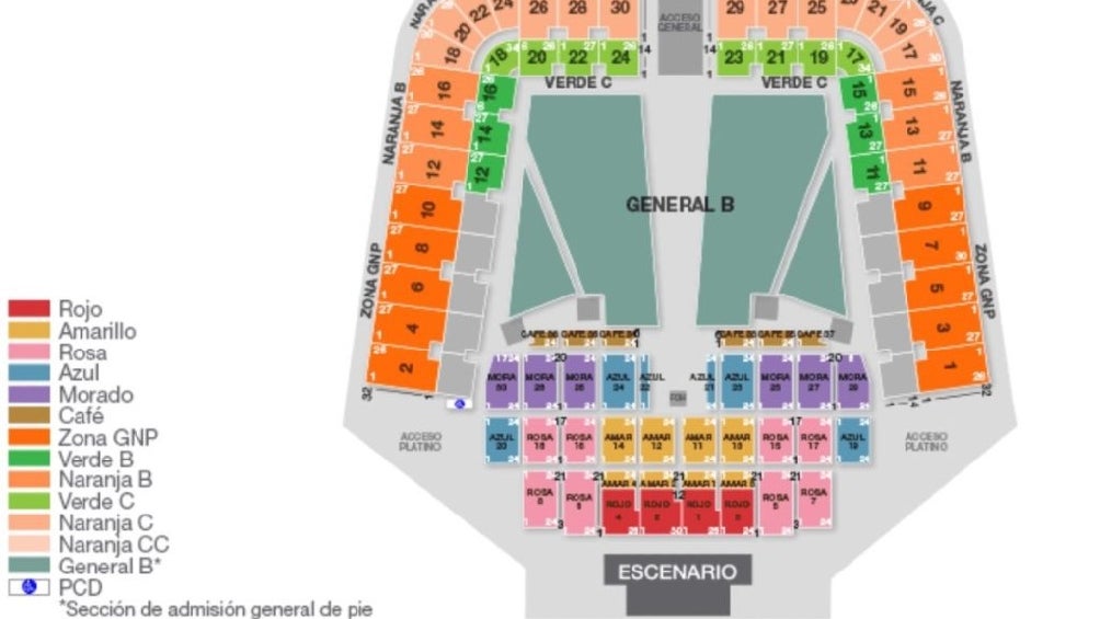 Estadio GNP: Estos son los peores y mejores lugares para ver un concierto