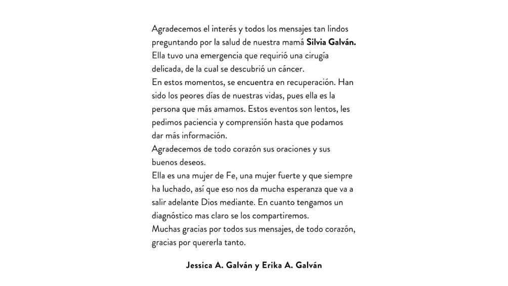 Silvia Galván: ¿Cuánto tiempo le queda de vida a la exintegrante de ‘Hoy’?