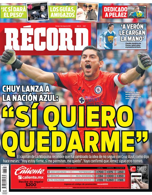 Portada 05-05-2017 | RÉCORD