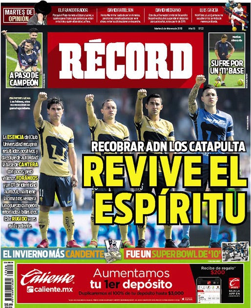 Portada 06-02-2018 | RÉCORD