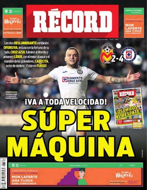 Portada RÉCORD 2020-02-29 | RÉCORD