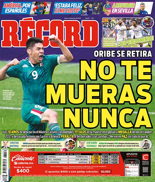 Portada 13-01-2022 | RÉCORD