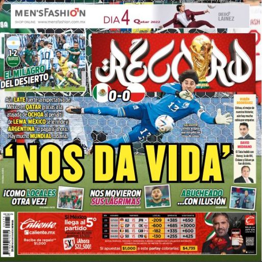 Portada RÉCORD 23 Noviembre 2022 | RÉCORD