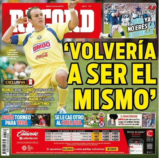 Portada RÉCORD 17 Enero 2023 | RÉCORD