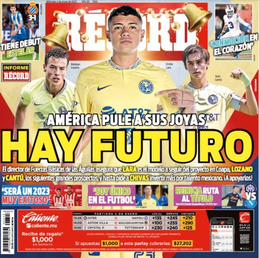 Portada RÉCORD 04 Enero 2023 | RÉCORD
