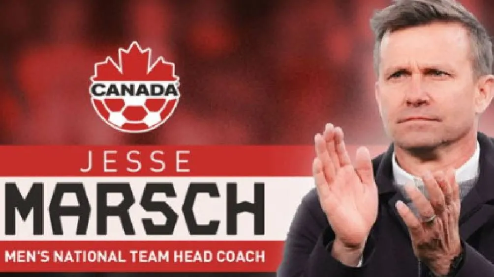 Jesse Marsch fue anunciado como nuevo entrenador de la Selección de Canadá