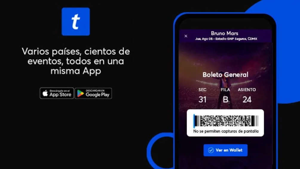 Ticketmaster estrena aplicación para comprar boletos de conciertos internacionales desde México